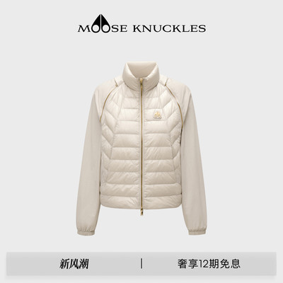 [秋冬新品]MOOSE KNUCKLES 女士金标LOGO小剪刀鹅绒羽绒服