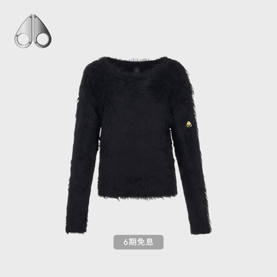 MOOSE KNUCKLES AQUILA GOLD 女士保暖套头针织衫