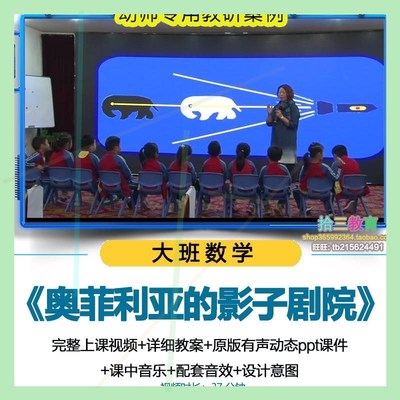 幼儿园优质公开课大班数学《奥菲利亚的影子剧院》ppt课件教案1