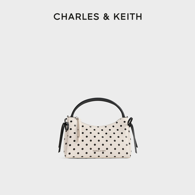 CHARLES&KEITH蝴蝶结波点手提包