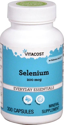 VitacostSelenium硒200mcg300粒