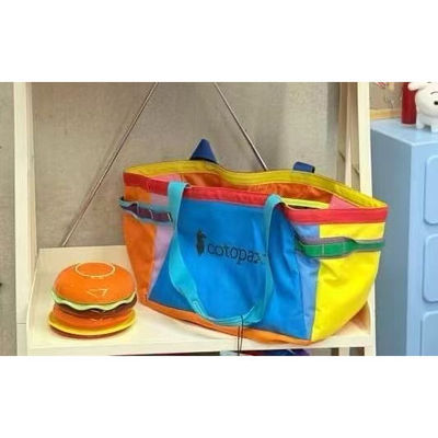 popoglow彩色大托特30L单肩手提羊驼多巴胺托特包包包