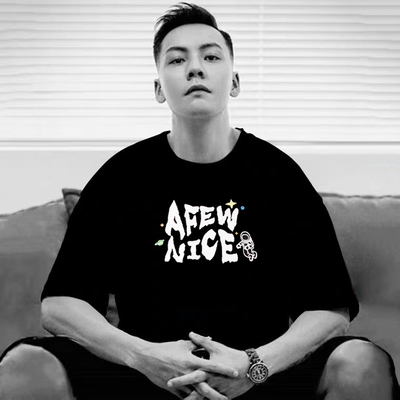 短袖潮牌男印花纯棉T恤