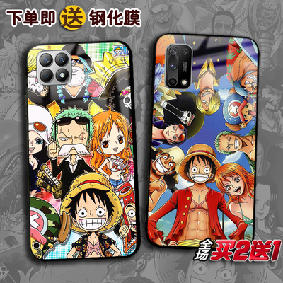 海贼王适用OPPOreno8pro7 6 5 4se任意机型RealmeX7 v3 5手机壳GT