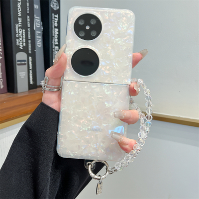 华为pocket2软胶简约贝壳纹防摔