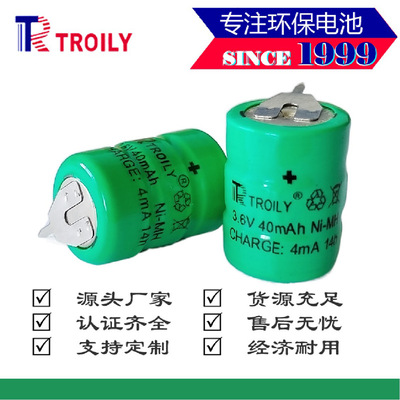 德国日本进口技术纽扣电池 NIMH40mAh3.6V 显示器太阳能板用电子