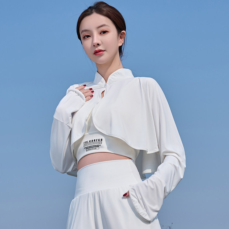潮符冰丝薄款披肩防晒衣女款夏季2026新款户外开车骑防晒服upf50+