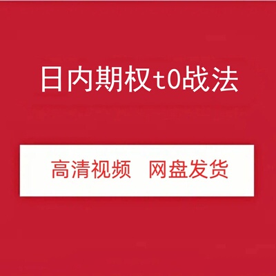 日内期权t0战法高清视频课程