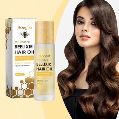 HOEGOA Honey Hair Oil - Honey and Rosemary Scalp Care for Sm