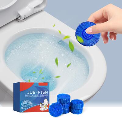 Jue-Fish Toilet Cleaning Tablets - For Home Use, Cleans and