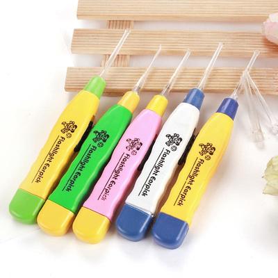 Creative Baby Safe LED Light Emitting Ear Spoon Multi-functi