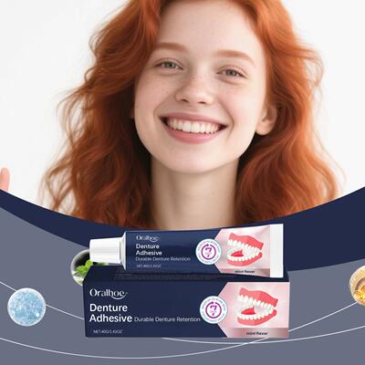 ORALHOE Denture Adhesive  Securely holds dentures for a natu