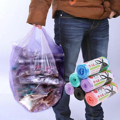 Eco-friendly, home-use, perforated garbage bags with vest-st