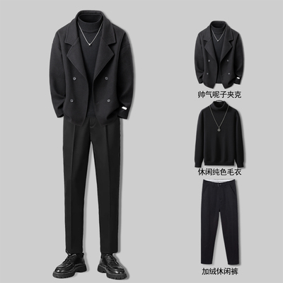 冬季新款爆款百搭帅气呢子大衣