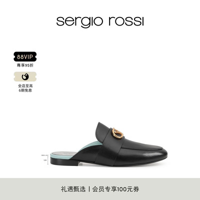 【2026新品】Sergio Rossi/SR女鞋 SURGE系列 休闲一脚蹬懒人鞋FP