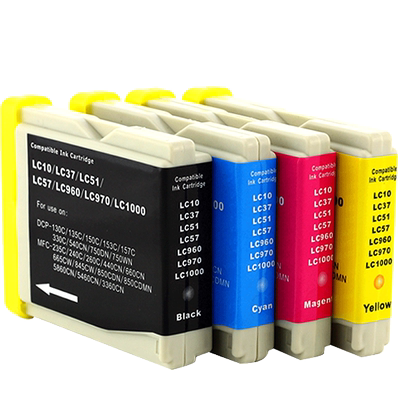 适用 兄弟LC960墨盒FAX 2480C墨水1360C 1860C 3360C打印机墨盒5460CN DCP130C 330C 240C 265C墨水盒彩色4色