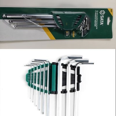 世达9件特长球m头内六角扳手组套 09101