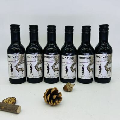 MORVAN MERLOT WINE OF CENTRAL VALLEY CHILE 187mlX6 13%VOL
