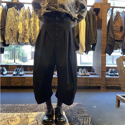 自主 Christopher Nemeth 裤子 弯刀裤 西裤gaba高腰裤休闲阔腿裤