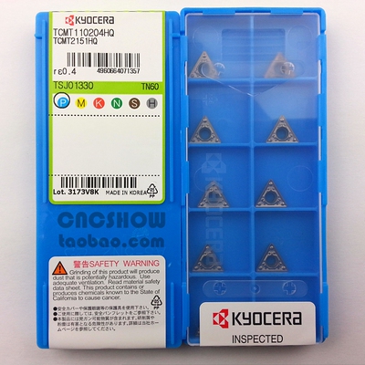 京瓷KYOCERA数控刀片TCMT110202/110204/TCMT110208HQ TN60 PR930