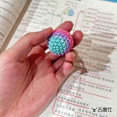 不要撕手皮！缓解焦虑走神疼疼乐指尖解压球随手握多刺减压球玩具