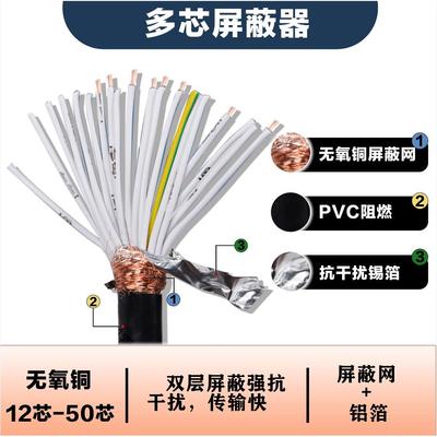 热销屏蔽KVVRP12 14 16 2024 30 40芯多芯0.230.5 0.75 1.5 2.5信