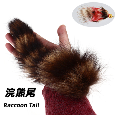 饰带毛钩若虫绑制浣熊尾
