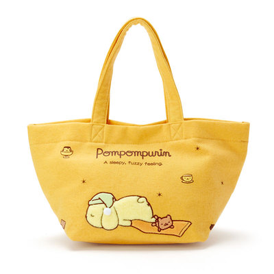 日本Sanrio正品Pompompurin布甸狗 小拎包手提包女包(睡衣)