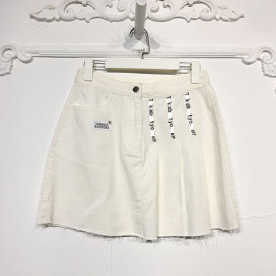 衣PTC系列旗下IM系列 8209S292 时尚牛仔短裙品牌女装折扣颦薪