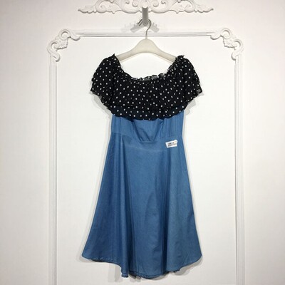 潮系列 8192S157 时尚连衣裙品牌女装折扣颦薪