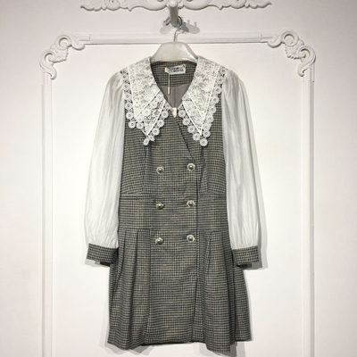 羽系列 LM09105 时尚连衣裙品牌女装折扣颦薪