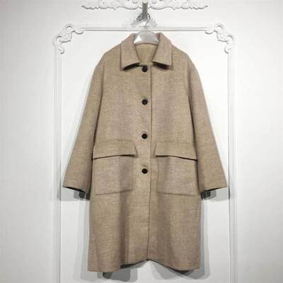 VE系列 8058S247 时尚长款毛呢外套品牌女装折扣颦薪