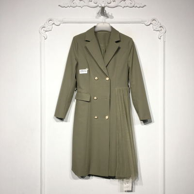 容悦 8338S160 时尚风衣外套品牌女装折扣颦薪