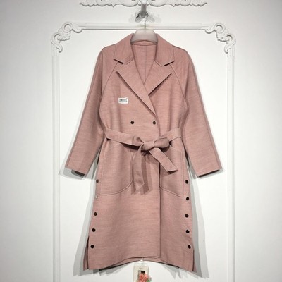 潮系列 8282S035 时尚毛呢外套品牌女装折扣颦薪