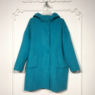 容系列 8336S191 时尚双面呢毛呢外套品牌女装折扣颦薪