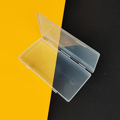 双锁长方形塑料据收纳盒纸贴小卡片塑料收纳盒KMQ手机壳扣数线存
