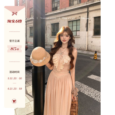 LazyDidi浪漫主义 复古美学三重蕾丝上衣连衣裙双版本精致感重工
