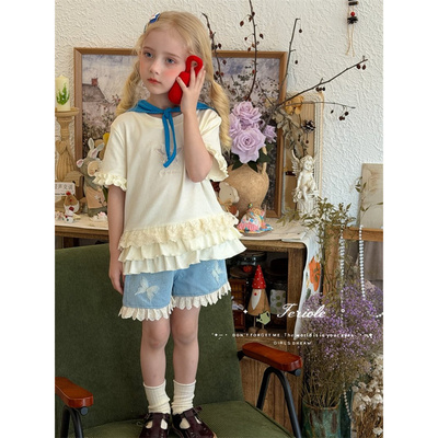 FLL·26夏~蝴蝶结牛仔裤54306