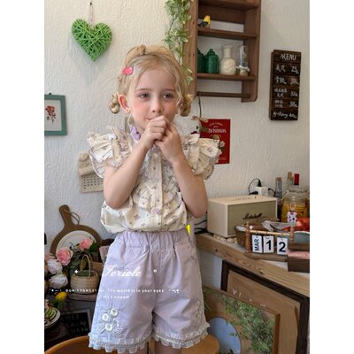 FLL·26夏~刺绣短裤54292