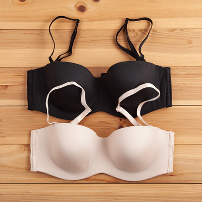 半杯露肩吊带婚纱文胸