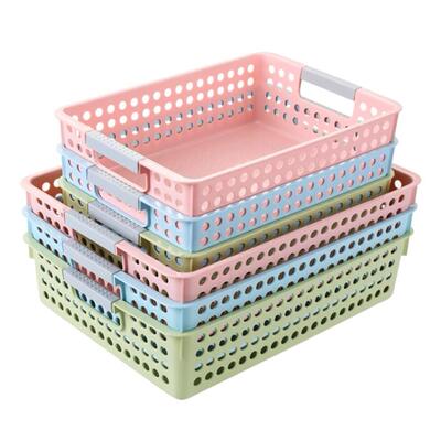 Basket office storage basket plastic A4 basket magazine rack