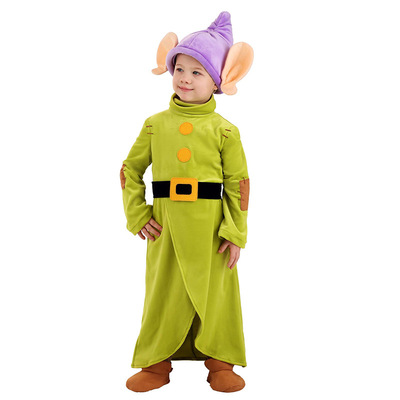 迪士尼儿童服装 cosplay 小矮人精灵幼儿园演出服 elf costume