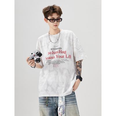 2025夏季新款圆领短袖T恤A336- YLDX0012-P48-限价68（纯棉）