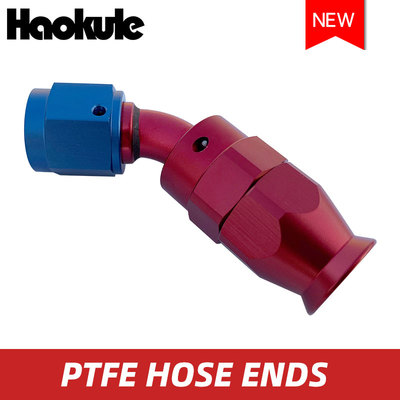 45度AN3/AN4/AN6/AN8/AN10铁氟龙油管快速接头Teflon   Fitting