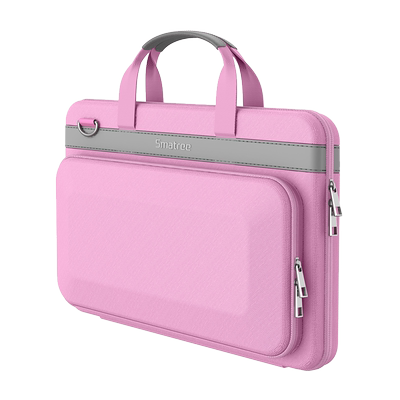 苹果电脑单肩包粉色硬壳