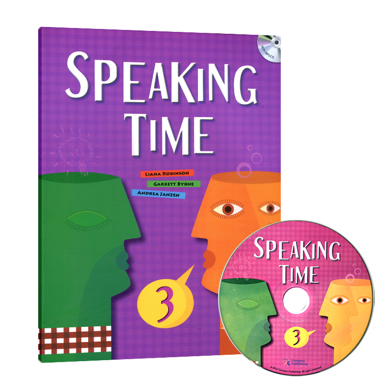 美国原装进口少儿英语口语 speaking time 3级口语教材小学生英语9-12岁地道英语流利口语听说强化练习英语模拟演讲英文听力_虎窝淘