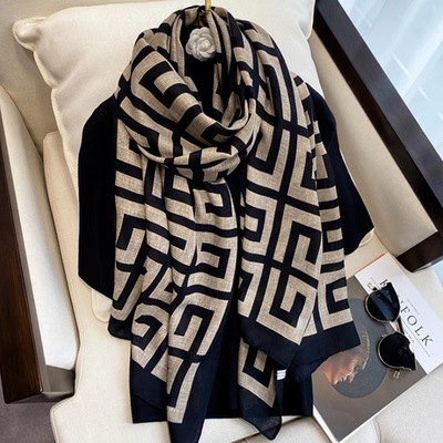 妈妈礼物新款保暖春秋丝巾高级感