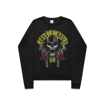 圆领卫衣枪花玫瑰gunsnroses