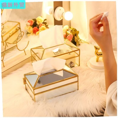 Copperedgeglasstissuebox