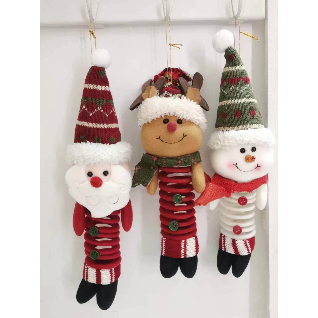 Christmas decoration tree pendant figure swing spring foot